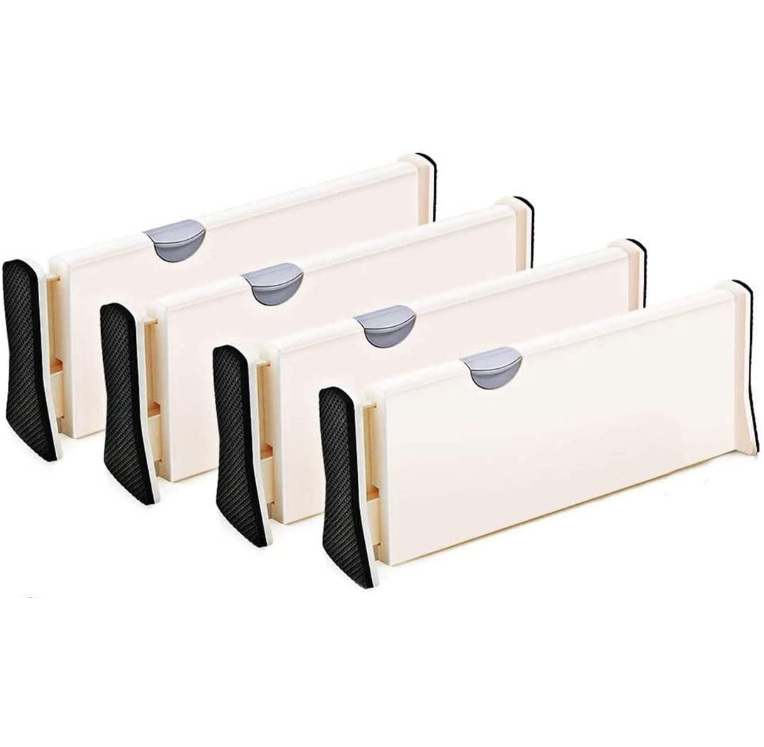 Set of 4 Adjustable Drawer Dividers Organizer Separators - Dresser ...