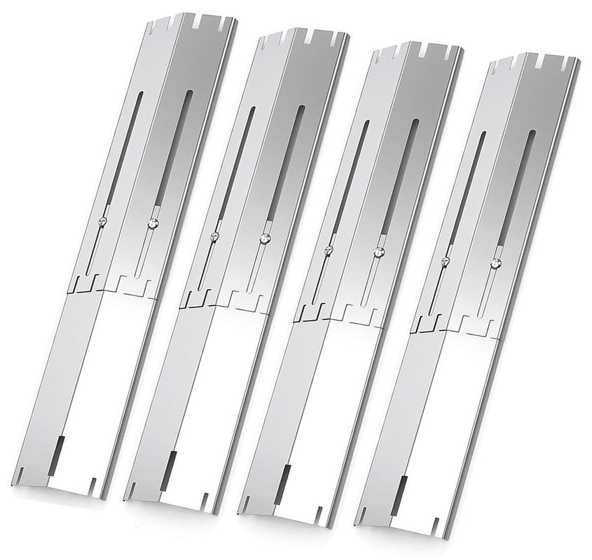 Quickflame 4pk Stainless Steel Heat Plate Shields, 11.75"-21" L ...