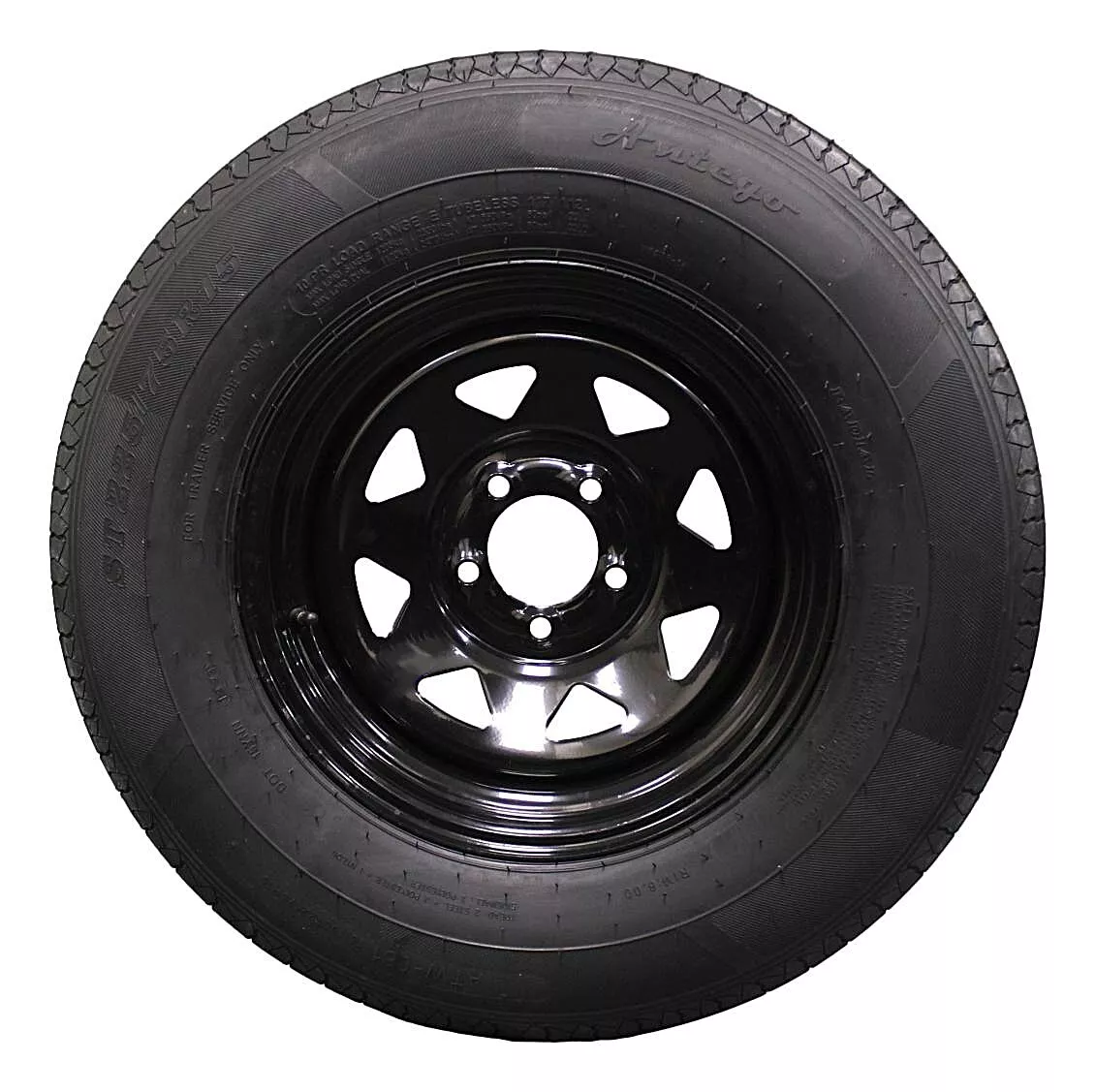 (Set of 4) Antego Tire and Wheel 225/75R15 Highway Terrain Trailer Tire ...