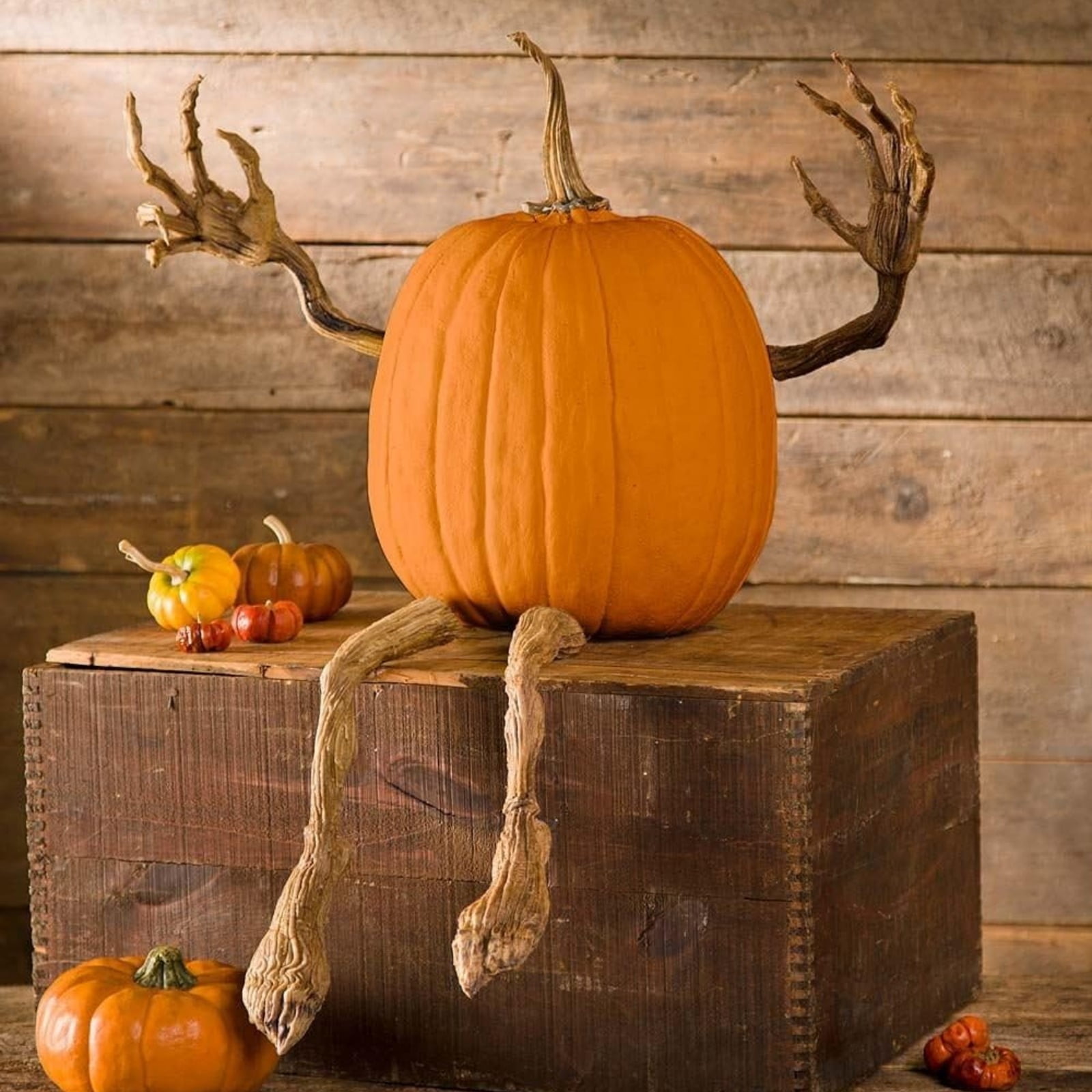 Set of 4 Bendable Pumpkin Arms and Legs, Halloween Decorations Outdoor ...