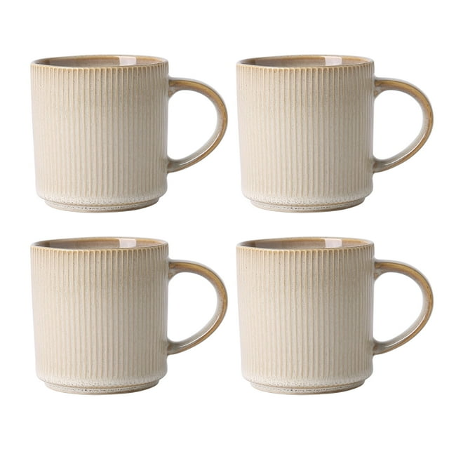 ALOFMO 16oz Coffee Mugs Set of 4, 4pcs Ceramic Coffee Cups with Handles ...