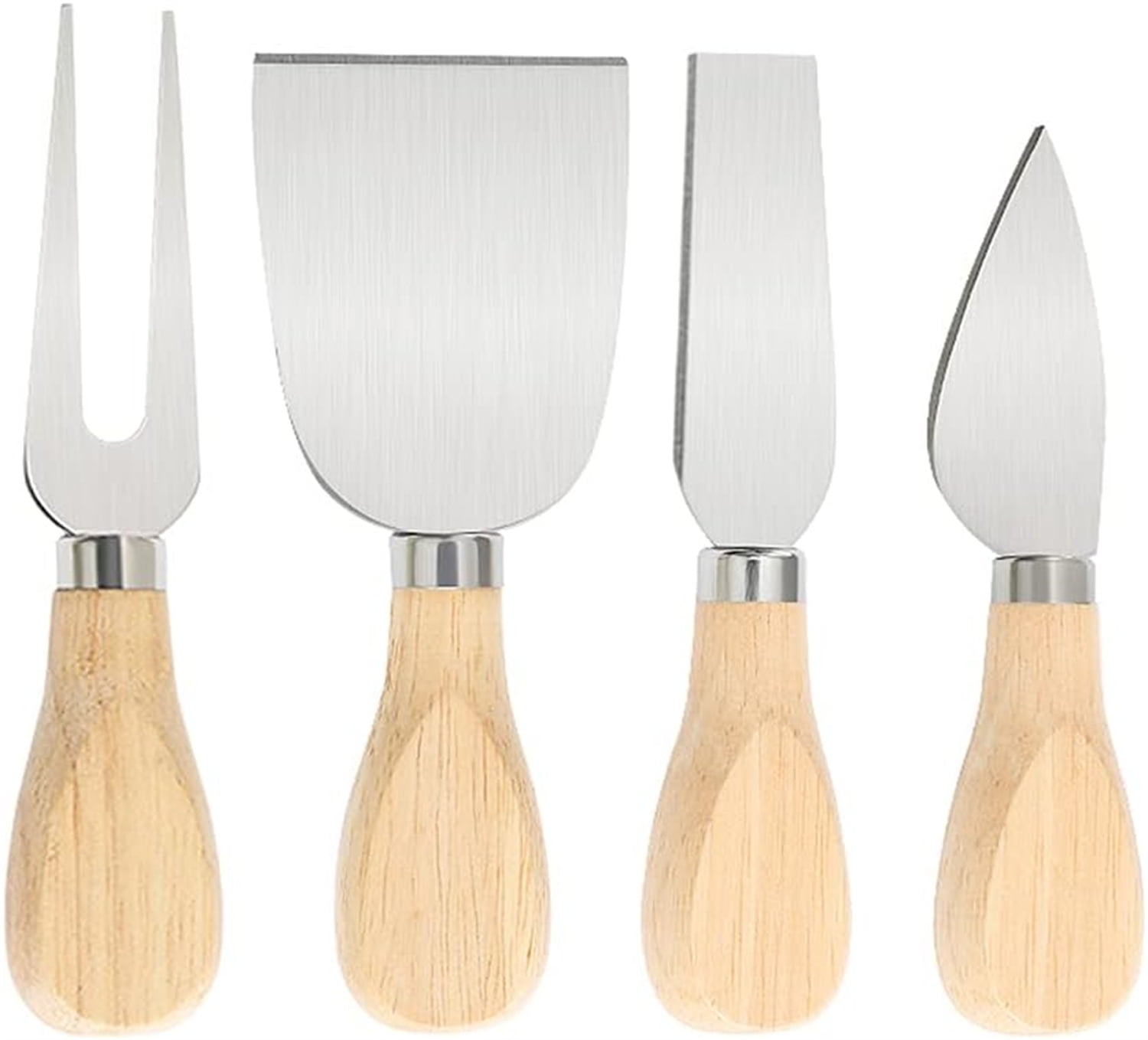 Set of 4 Complete Stainless Steel Cheese Knife Collection,Mini Steel ...