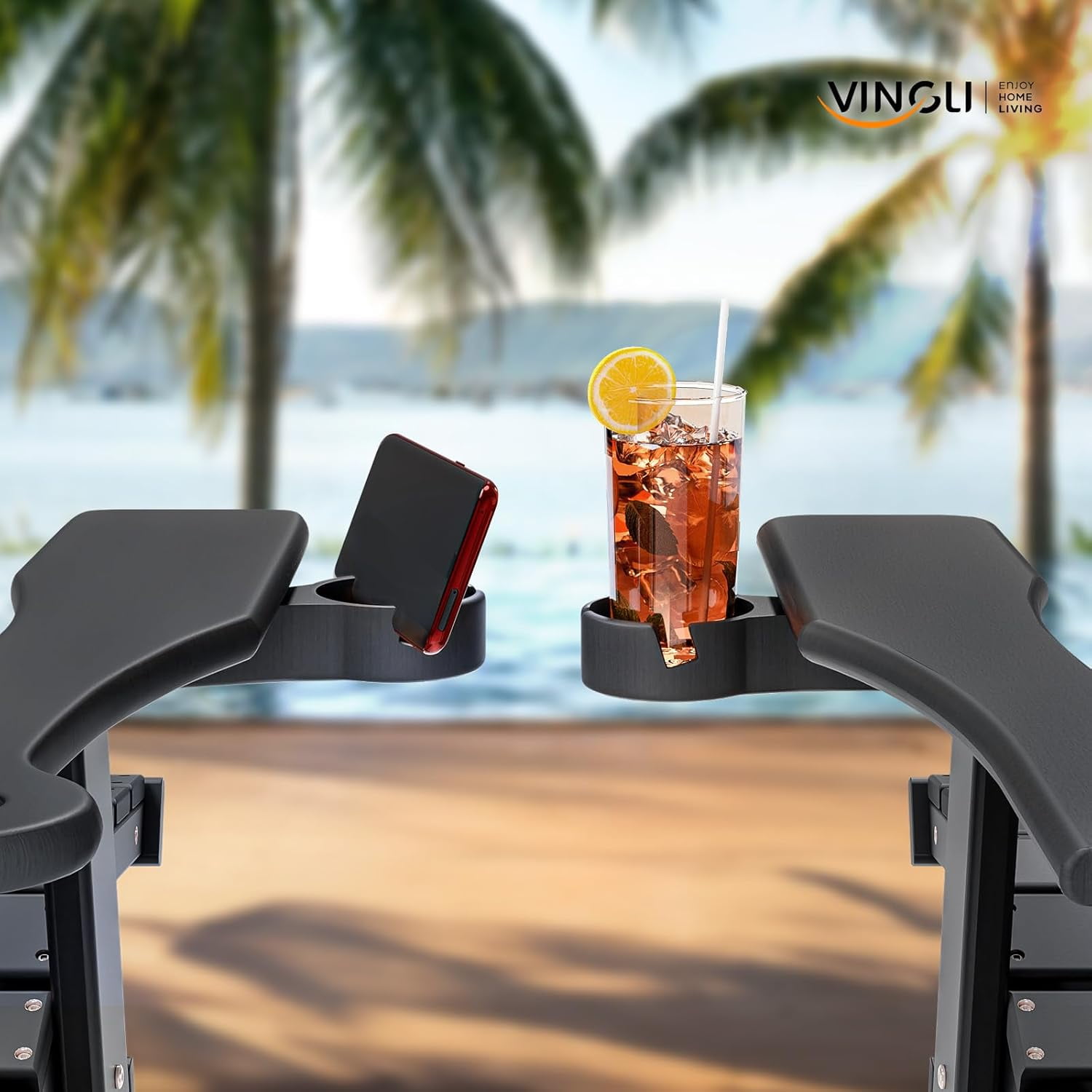 Set of 4 Ergonomic Adjustable Backrest & Footrest Plastic Folding ...