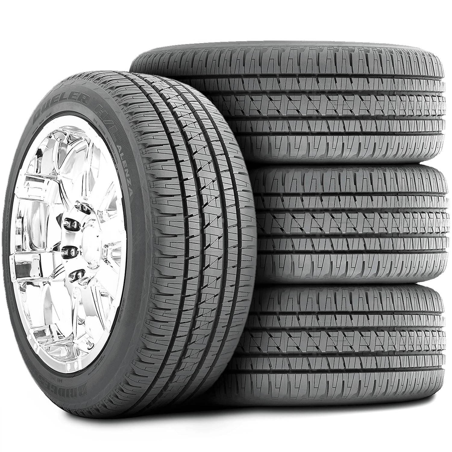 Set of 4 Bridgestone Dueler H/L Alenza 275/55R20 111H All Season Tires ...