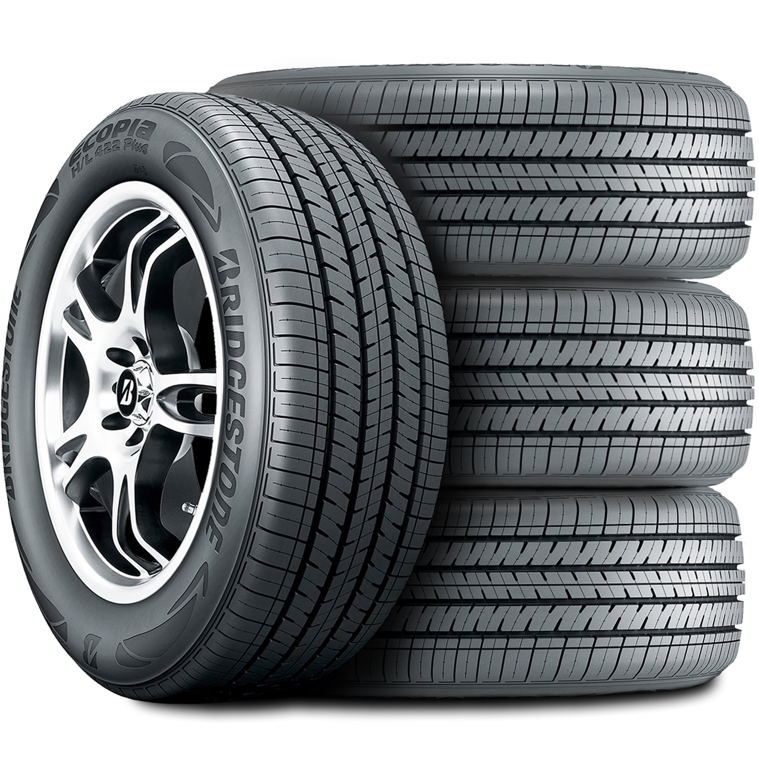 Set of 4 (FOUR) Bridgestone Ecopia H/L 422 Plus 225/60R17 99H A/S All ...