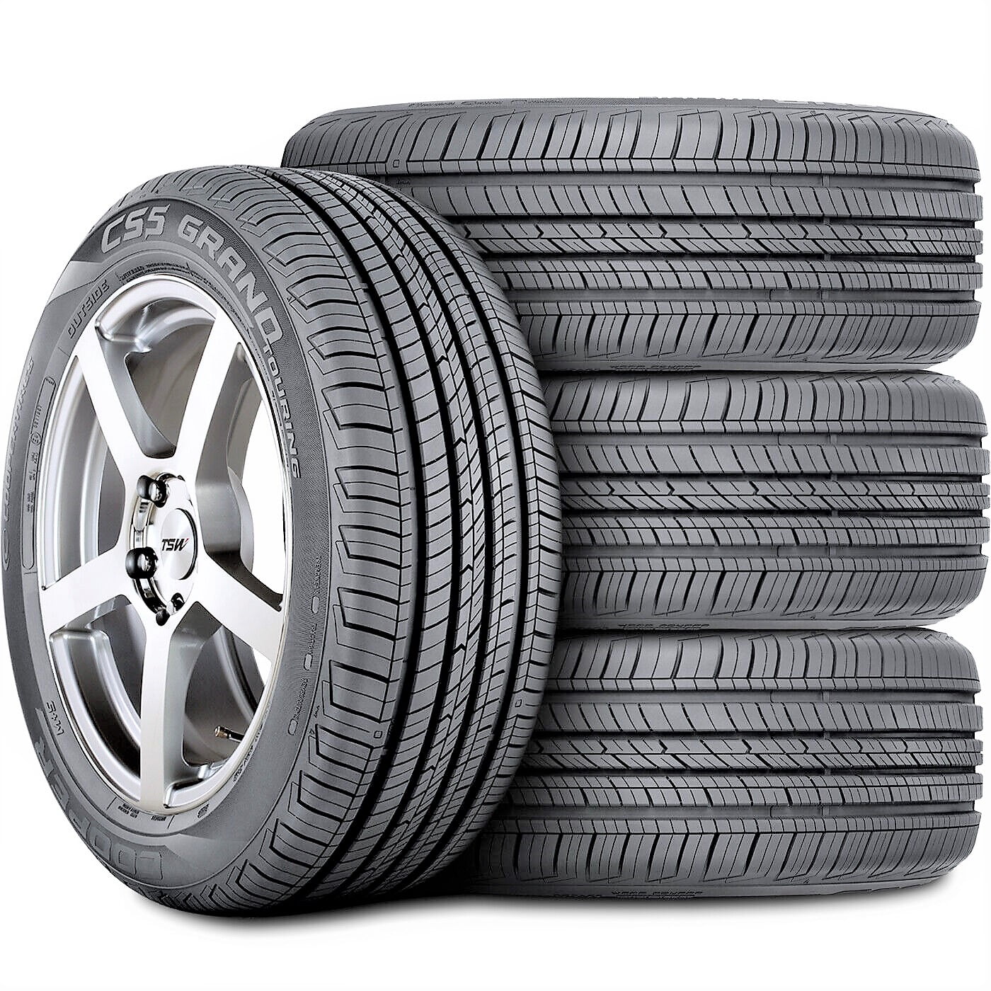 Set Of 4 Four Cooper Cs5 Grand Touring 225 60r17 99t As All Season A