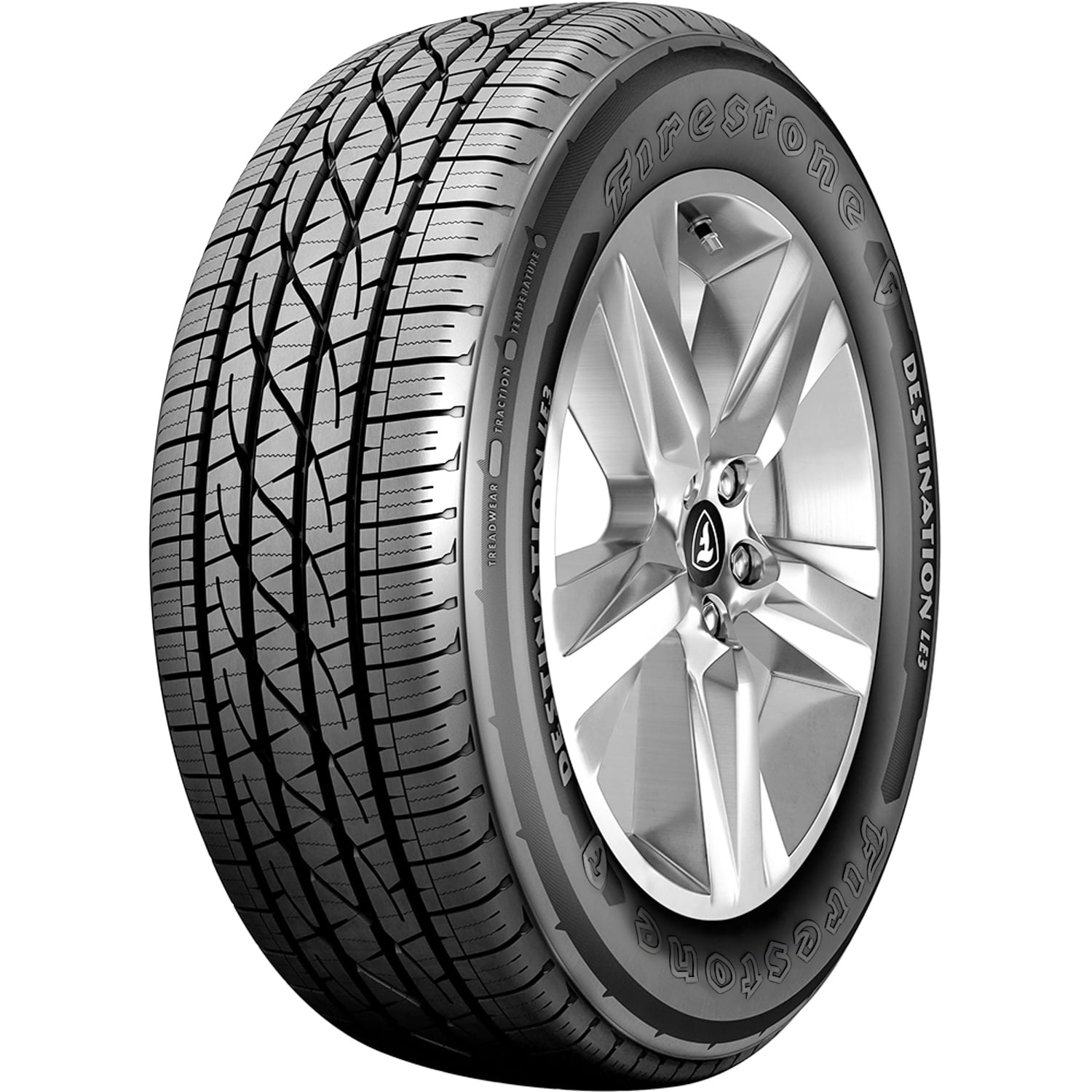 Set of 4 (FOUR) Firestone Destination LE3 225/60R17 99H A/S All Season ...