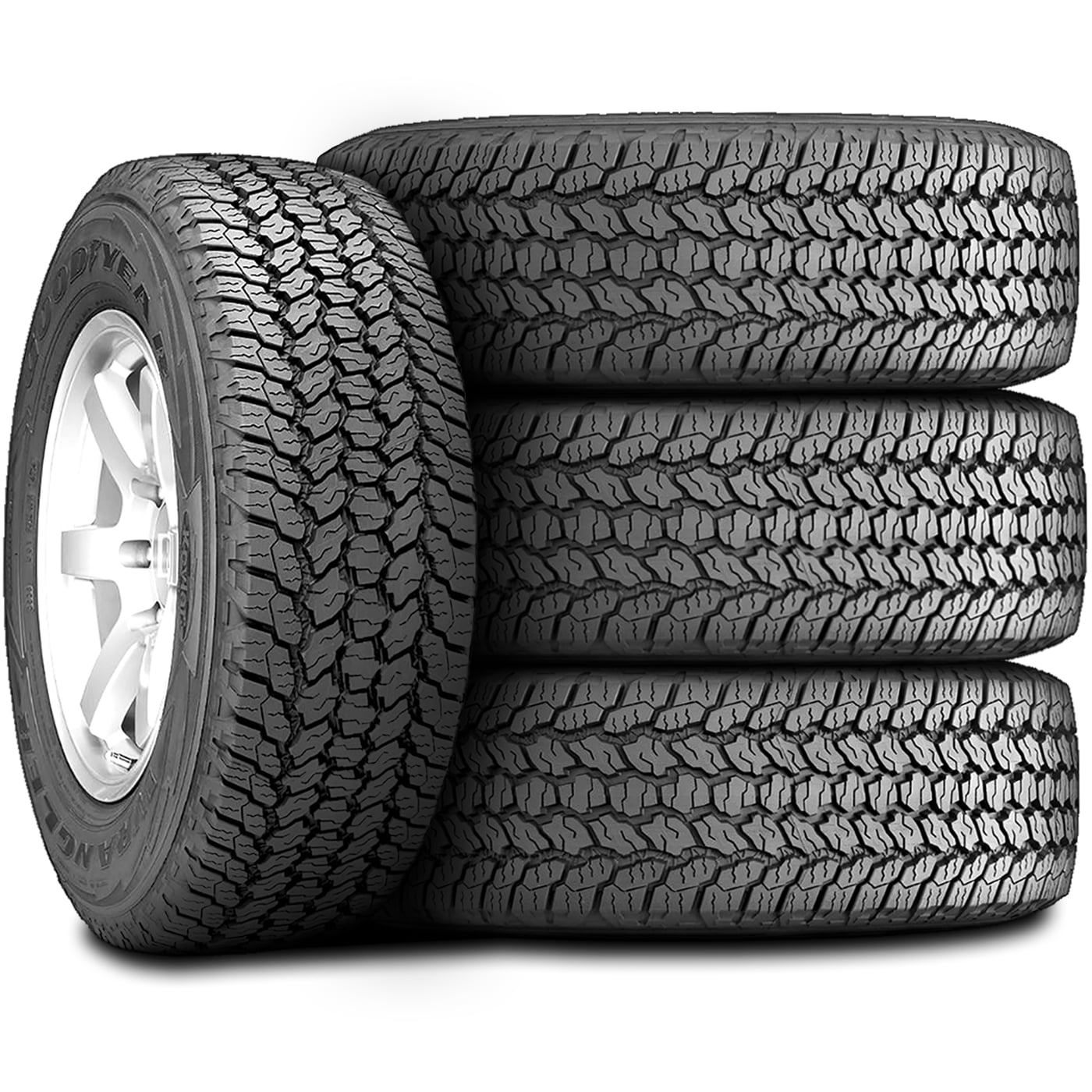 Set of 4 (FOUR) Goodyear Wrangler All-Terrain Adventure With Kevlar LT ...
