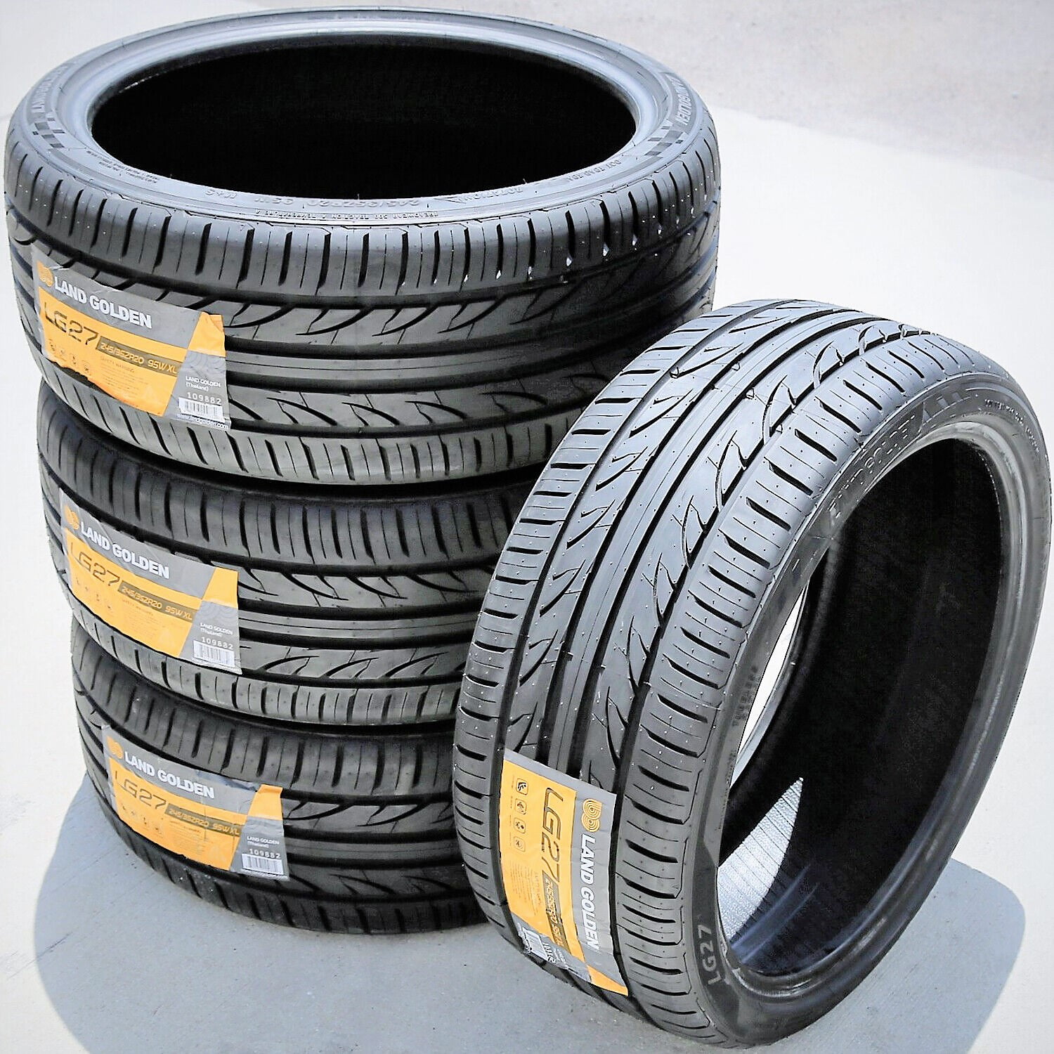 Landgolden LG27 All Season Tires, Set of 4, 245/35R20 ZR 95W XL - Walmart.com