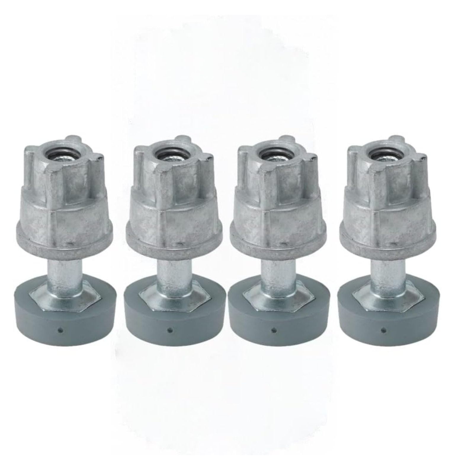 - Set of 4 Foot and 3/8"-16 Threaded Insert Wire Shelving Unit Post ...