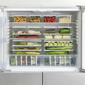 DA BOOM Kitchen Organizer, Plastic Refrigerator Storage Box, Food ...