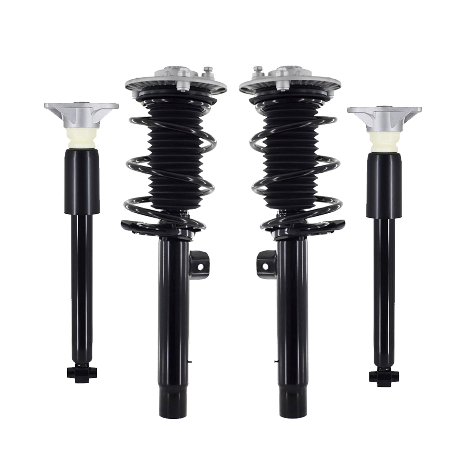 Set of 4 Front Quick Complete Strut-Coil Spring Assembly-Rear Complete ...