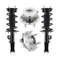 Set of 4 Front Quick Complete Strut-Coil Spring Assembly-Wheel Hub ...
