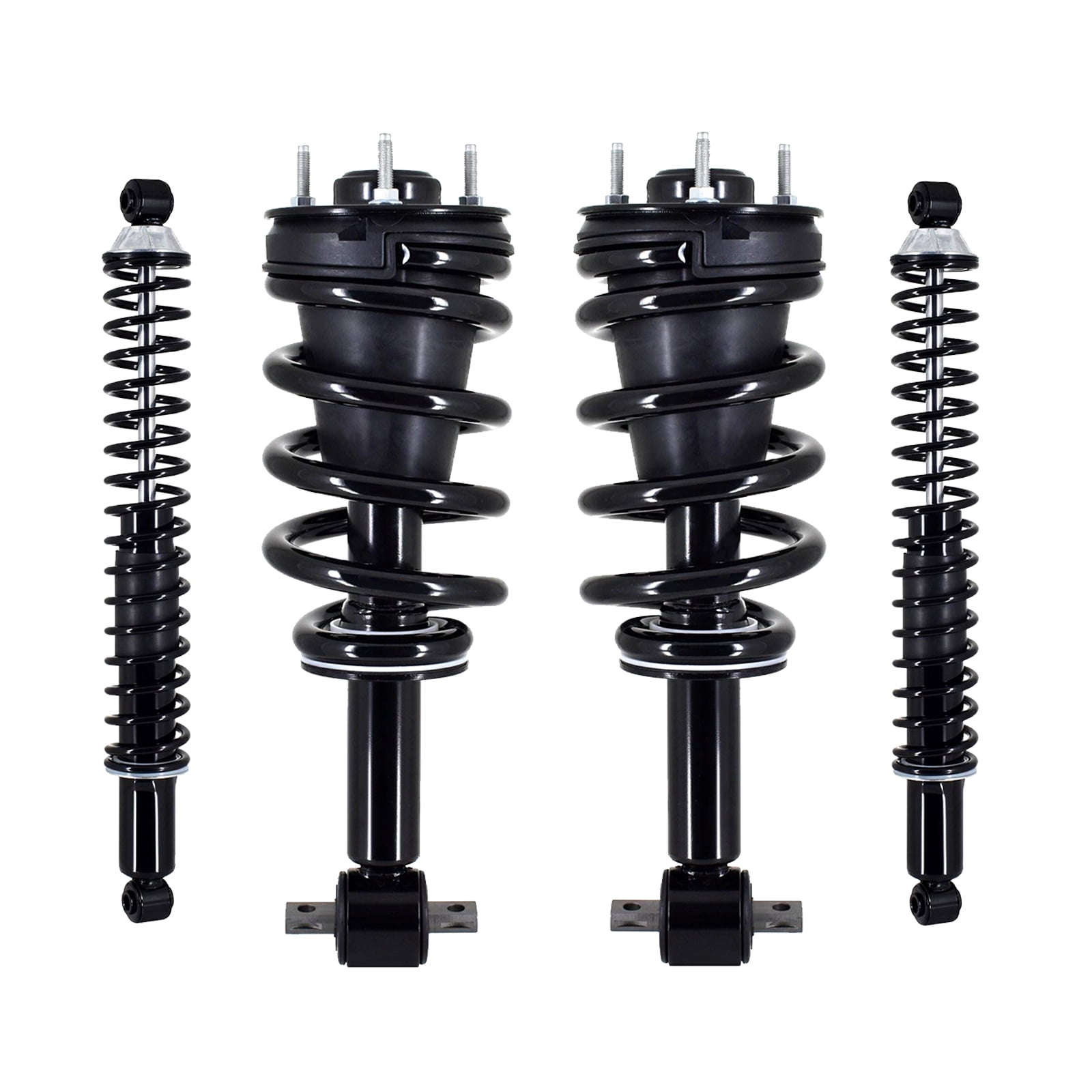 Set of 4 Front Quick Complete Strut-Coil Spring Assembly-Rear Complete ...