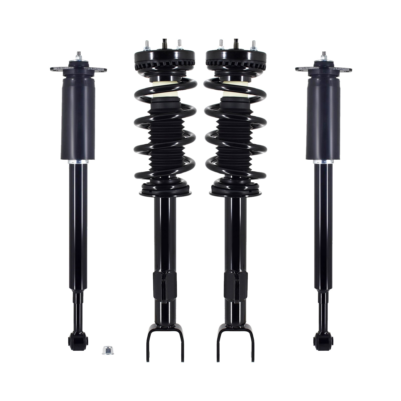 Set of 4 Front Quick Complete Strut Assembly-Rear Complete Shock ...
