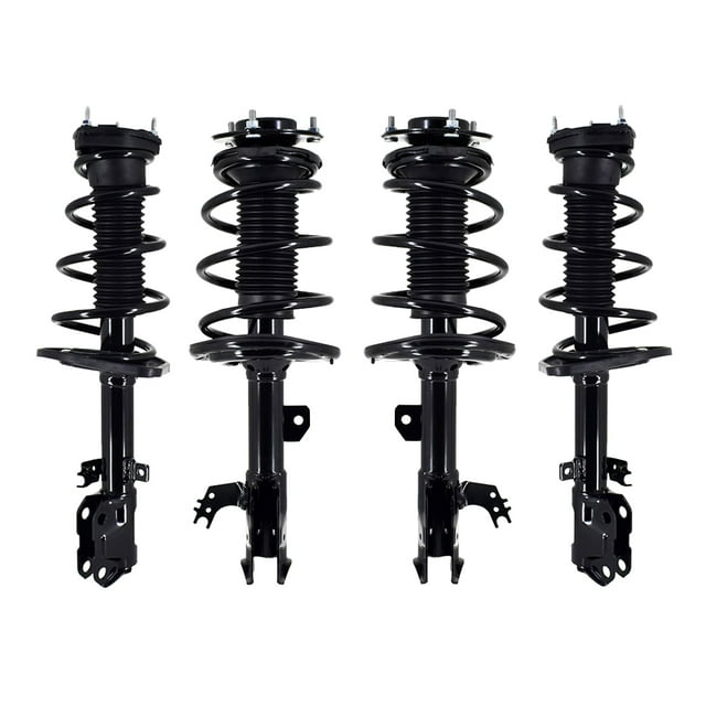 Set 4 Front Rear Quick Complete Strut Coil Spring For 2012 2017 Toyota
