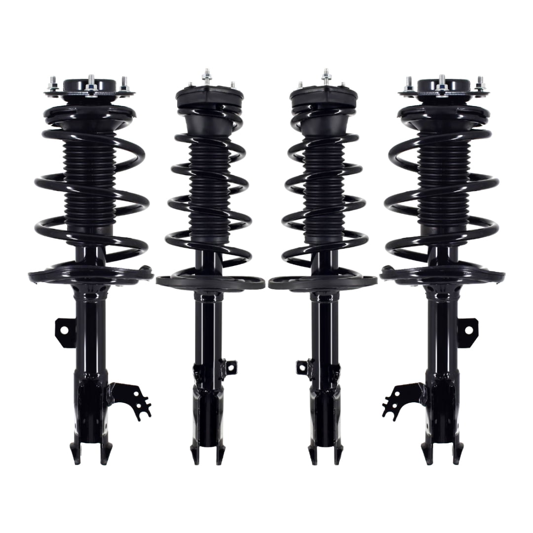 Set 4 Front Rear Quick Complete Strut Coil Spring For 2013 2015 Toyota