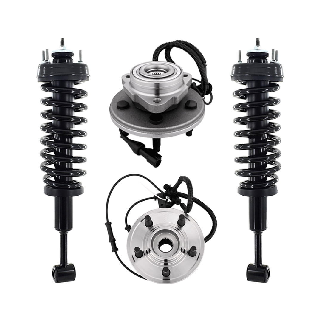 Set of 4 Front Wheel Hub Bearing Assembly-Quick Complete Strut For 2007-2010 Ford Explorer Sport ...