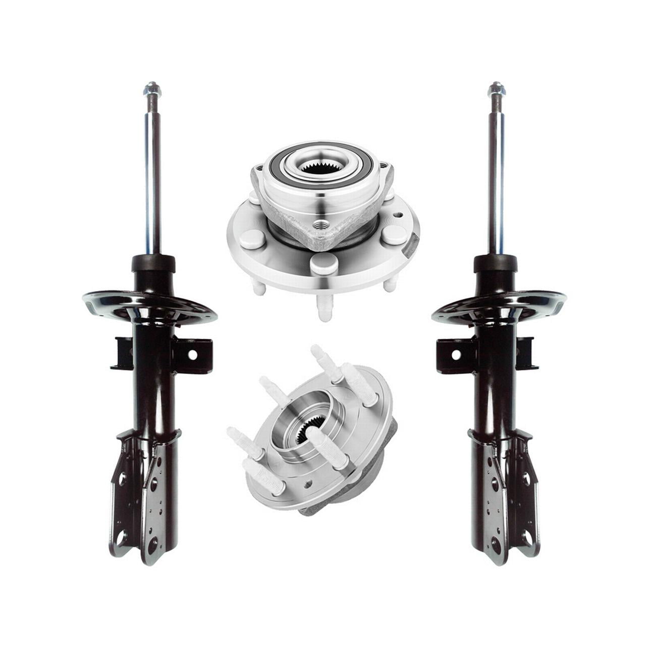 Set 4 Front Wheel Hub Bearing-Suspension Strut For 2013-2017 Chevrolet ...