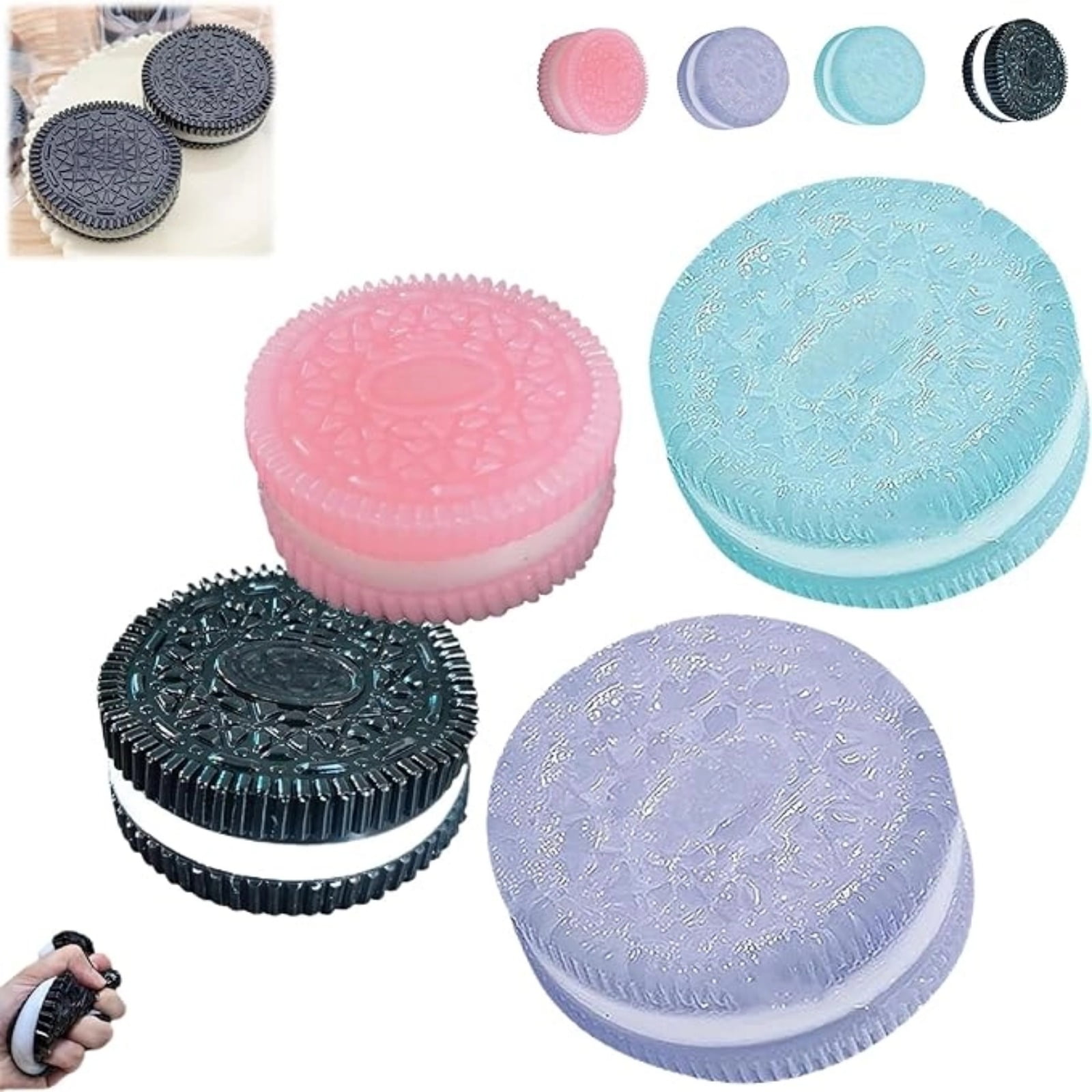 Set of 4 Handmade Silicone Stress Relief Squishy Toy,2025 New Stress ...