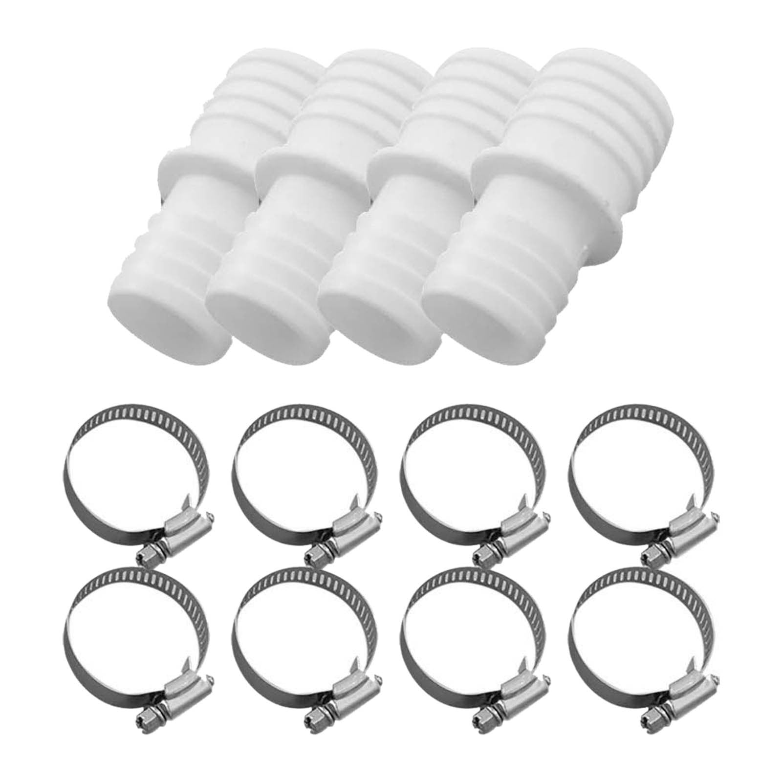 Set Of 4 Hose Connectors 38 Mm To 38 Mm Pool Adapter 38 To 38 Mm Pool ...
