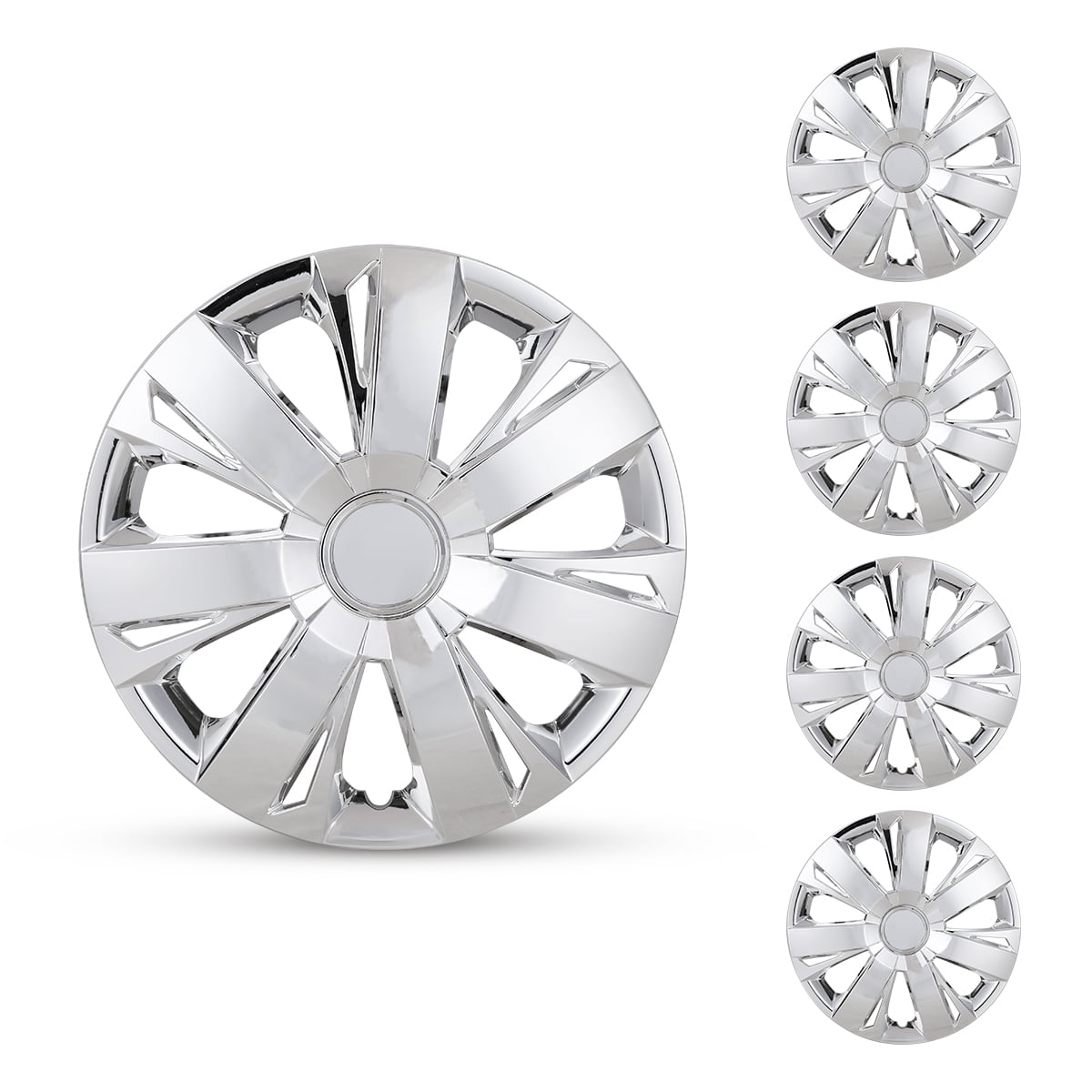Set of 4 Hubcap Wheel Cover Replacement 15" Hub Caps Universal Wheel ...