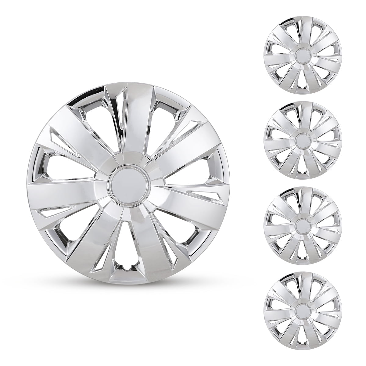 Set of 4 Hubcap Wheel Cover Replacement 16" Hub Caps Universal Wheel ...