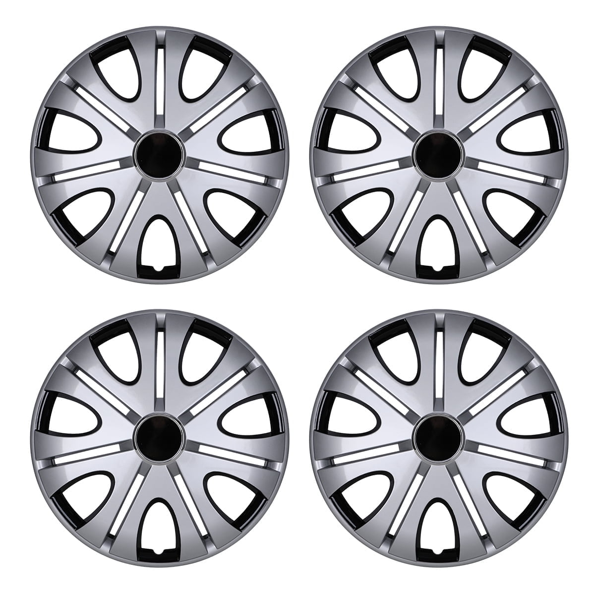 Set of 4 Hubcaps Wheel Cover Replacement 15" Hub Caps Universal Wheel ...