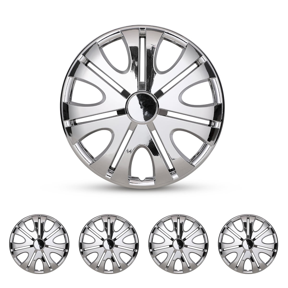Set of 4 Hubcaps Wheel Cover Replacement 15" Hub Caps Universal Wheel ...