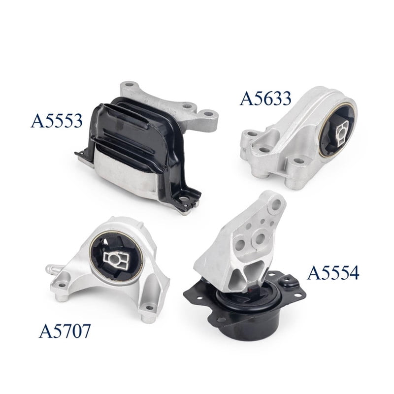 Set of 4 ISA Engine Motor & Transmission Mount Compatible with 2010 ...