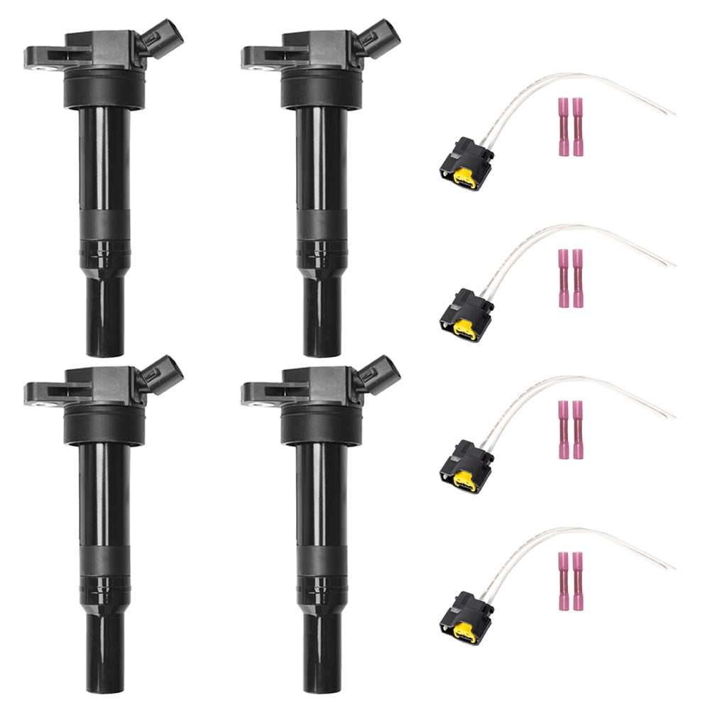 Set of 4 ISA Ignition Coil & 4 Ignition Coil Connector for 2011-2020 ...