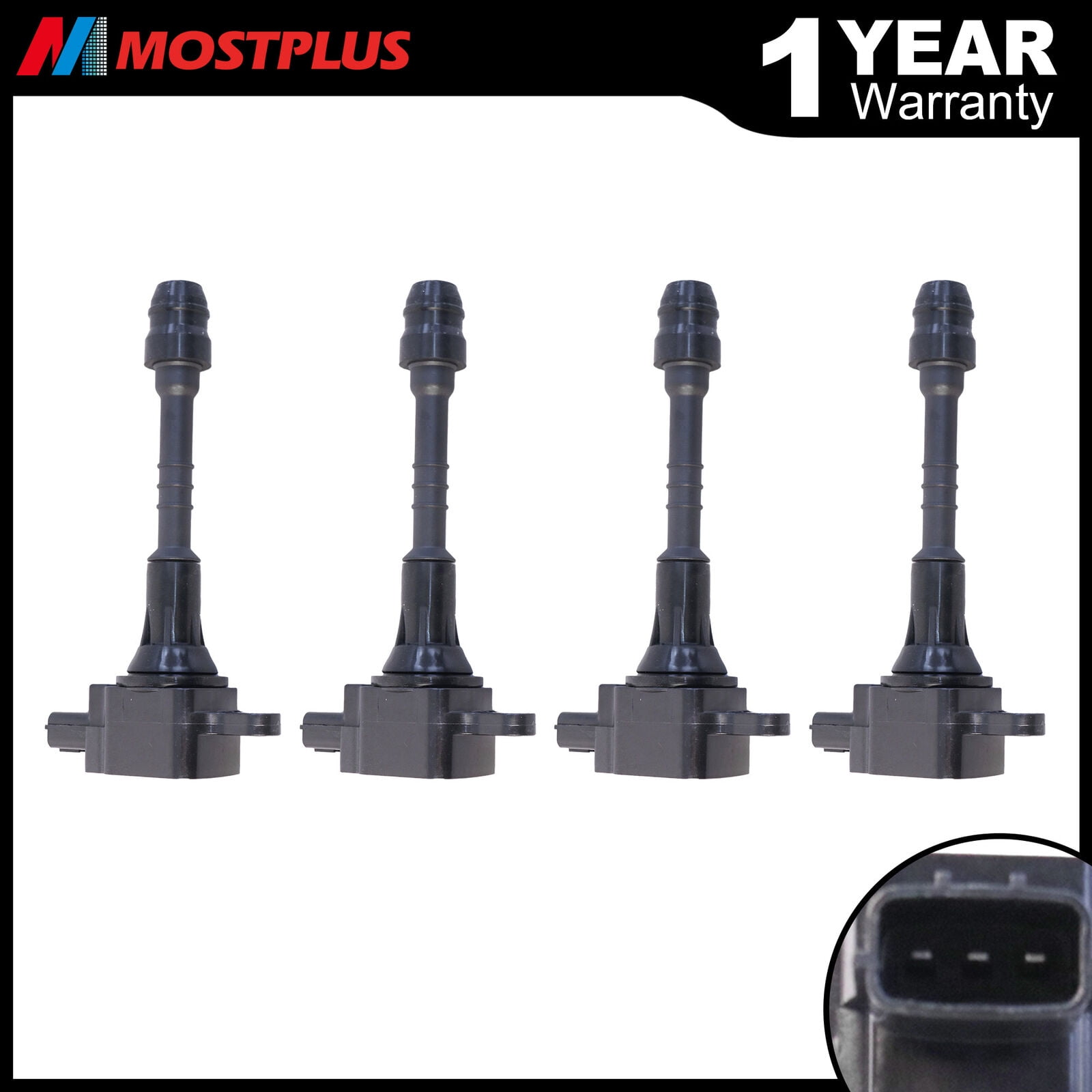 Set(4) Ignition Coils For 2002-2006 Nissan Sentra Altima 1.8L L4 ...