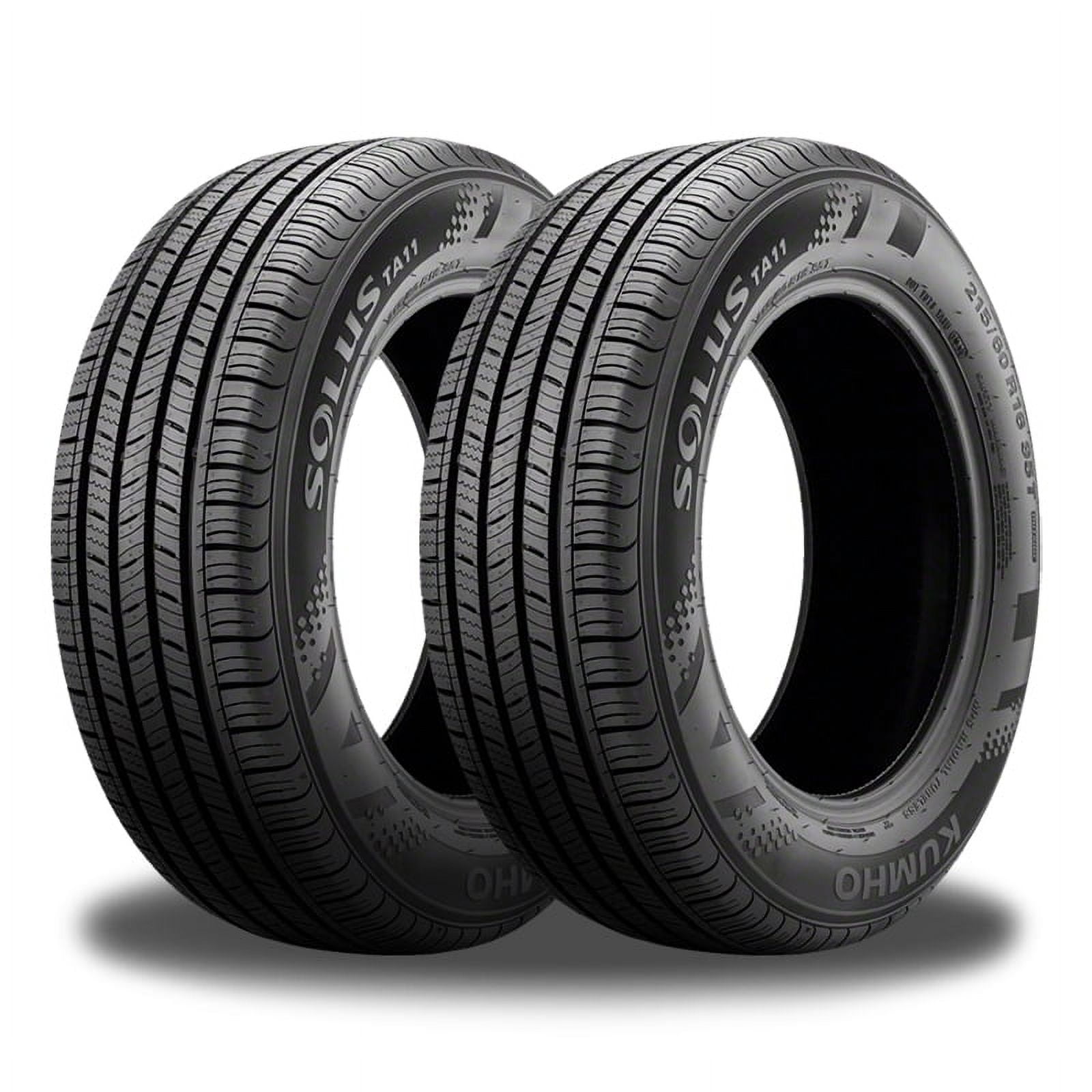 Kumho Solus TA11 Tires Set of 4, 215/60R15 94T, 75000 Mile Warranty ...