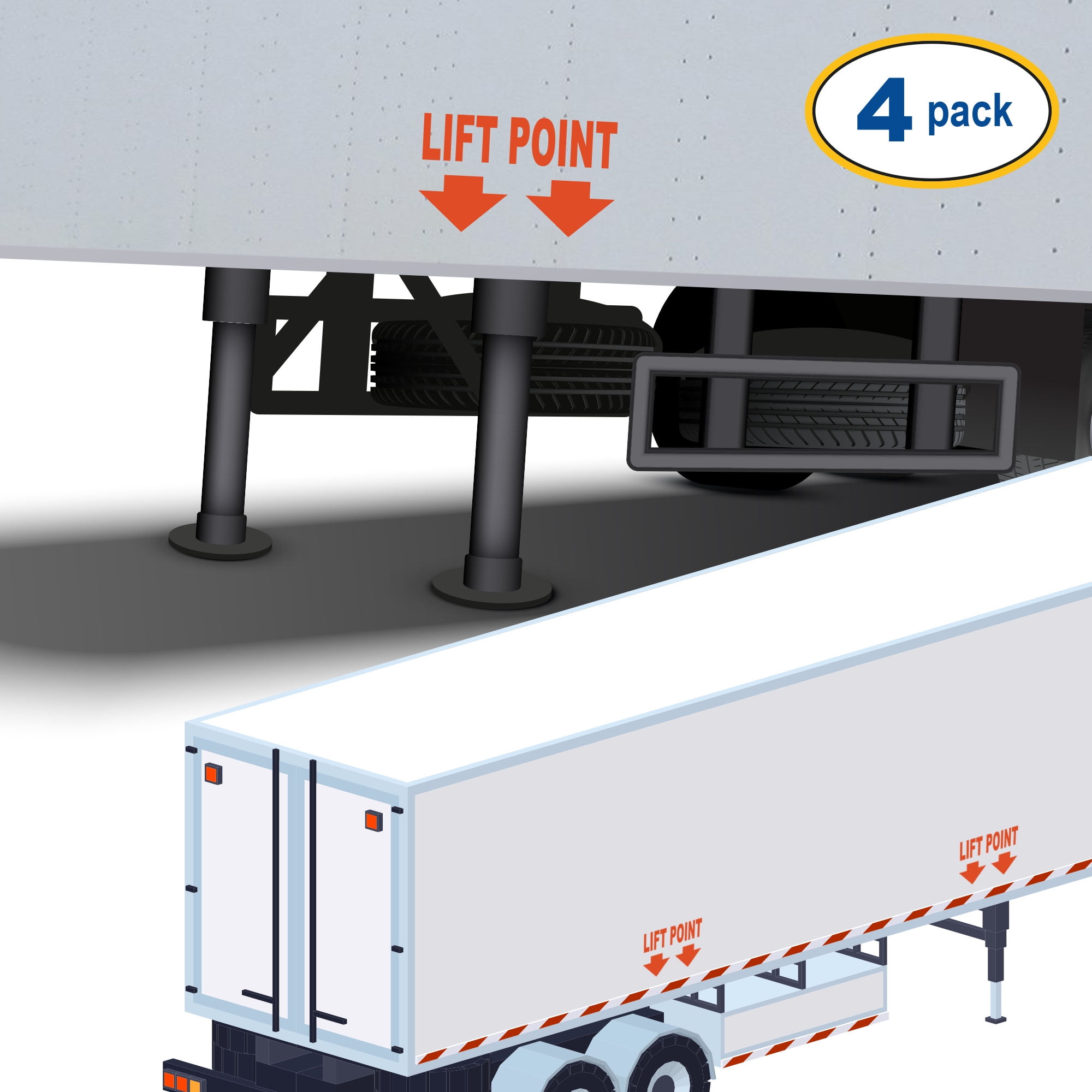 Set of 4 - Lift Point Vinyl Decal Sticker - Many Colors & Sizes - Lift ...