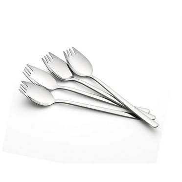 5Pcs Stainless Steel Spork for Soup, Salad, Noodles - Eating Flatware ...