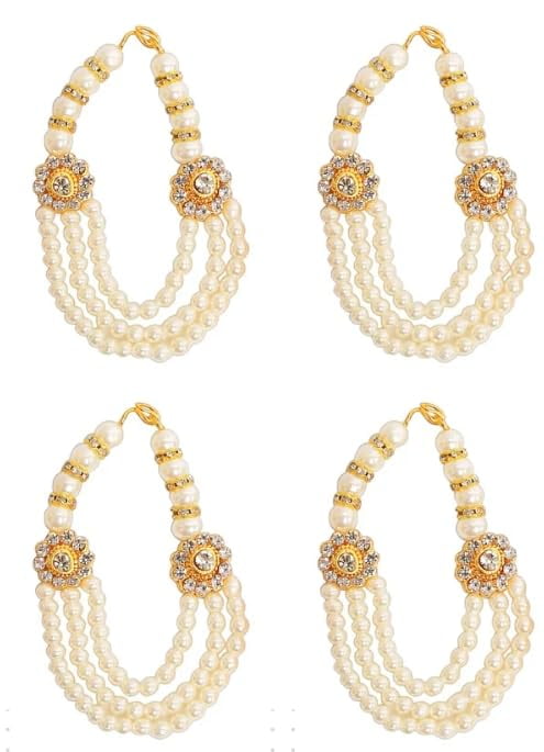 Set of 4 Mala for Laddu Gopal/Devi Maa/Radha Krishna/Indian Traditional ...