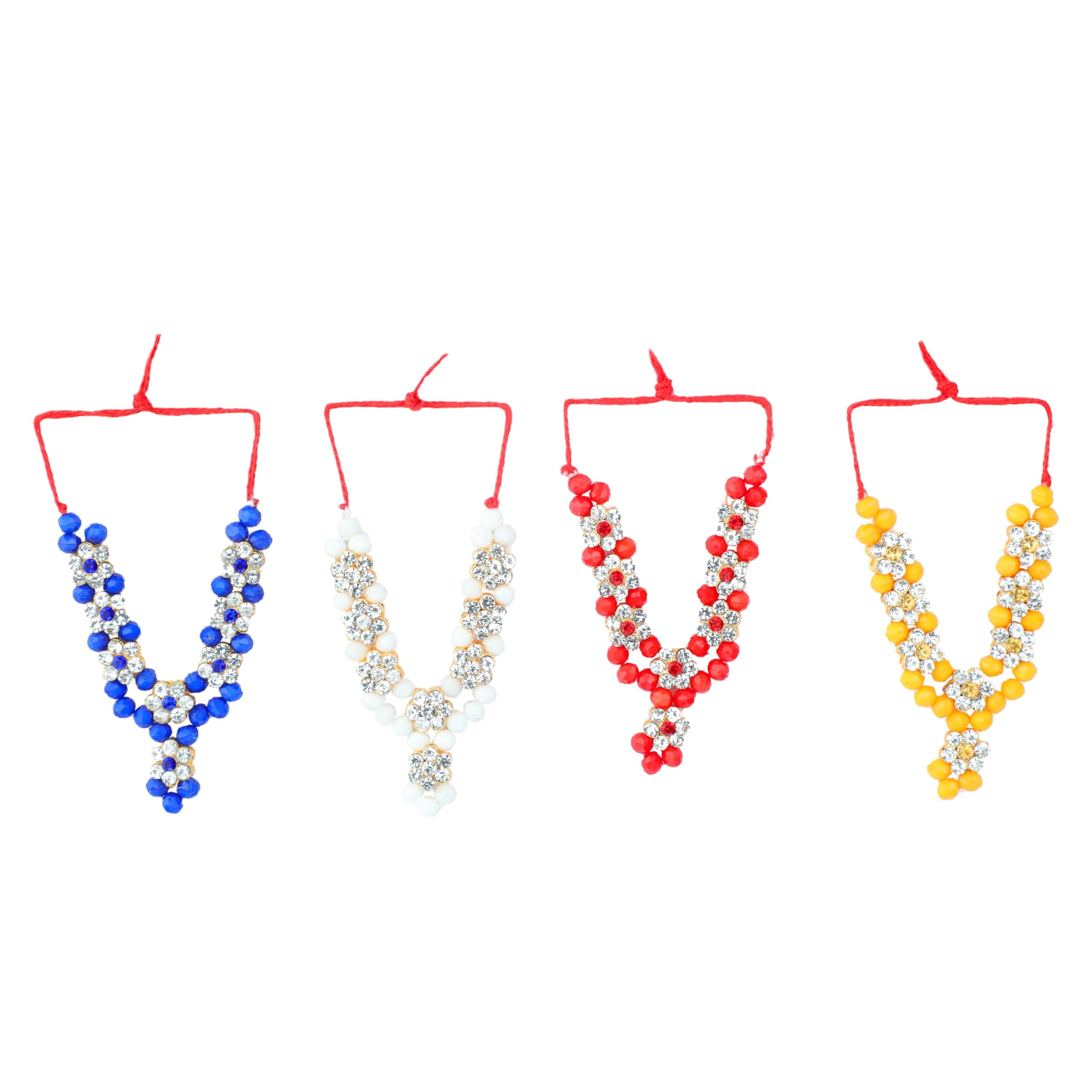 Set of 4 Mala for Laddu Gopal/Devi Maa/Radha Krishna/Indian Traditional ...