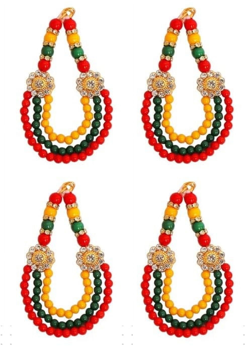 Set of 4 Mala for Laddu Gopal/Devi Maa/Radha Krishna/Indian Traditional ...