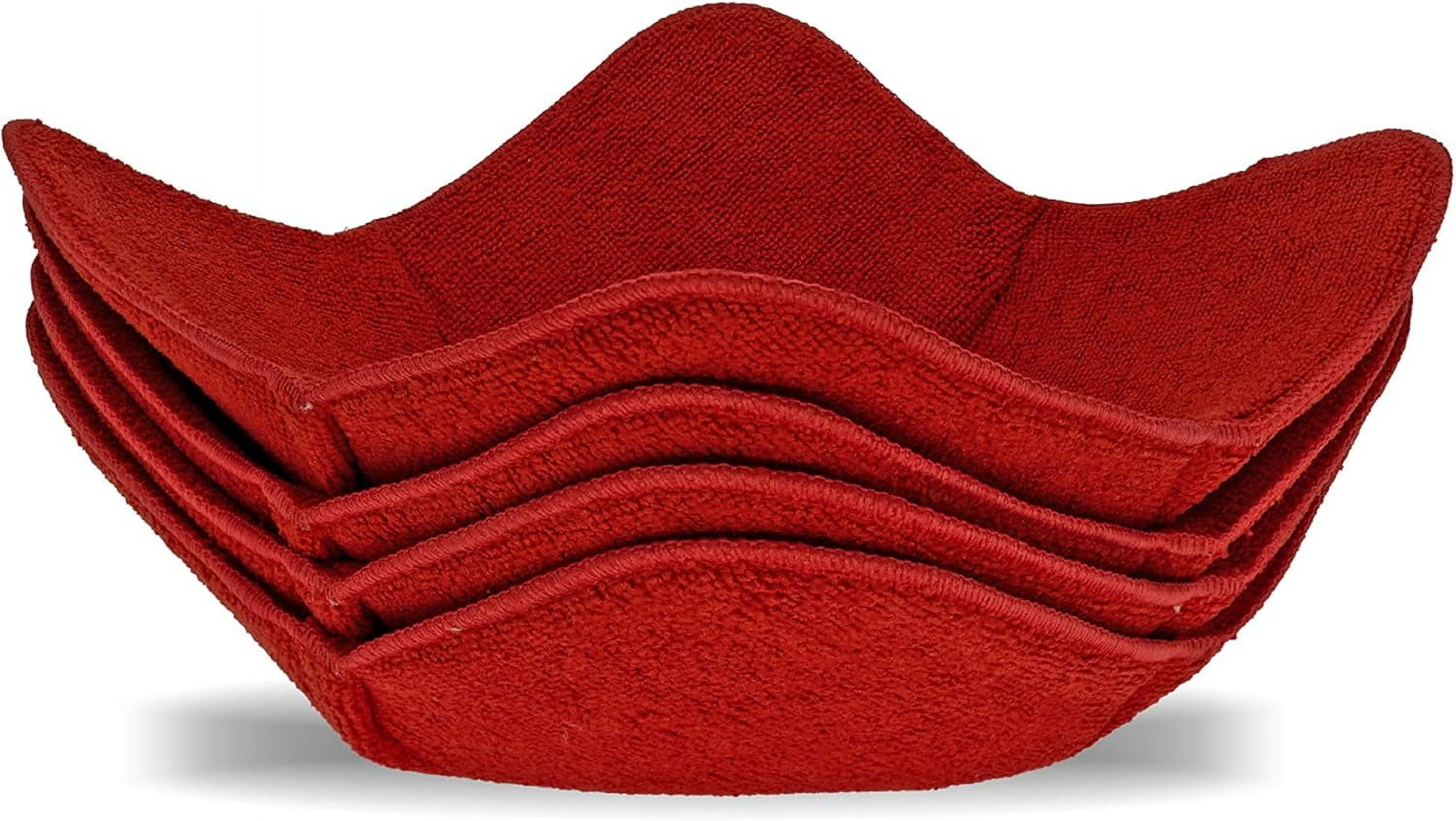 Set of 4 Plate Huggers - Microwave Plate Holder - Reusable Large Bowl ...