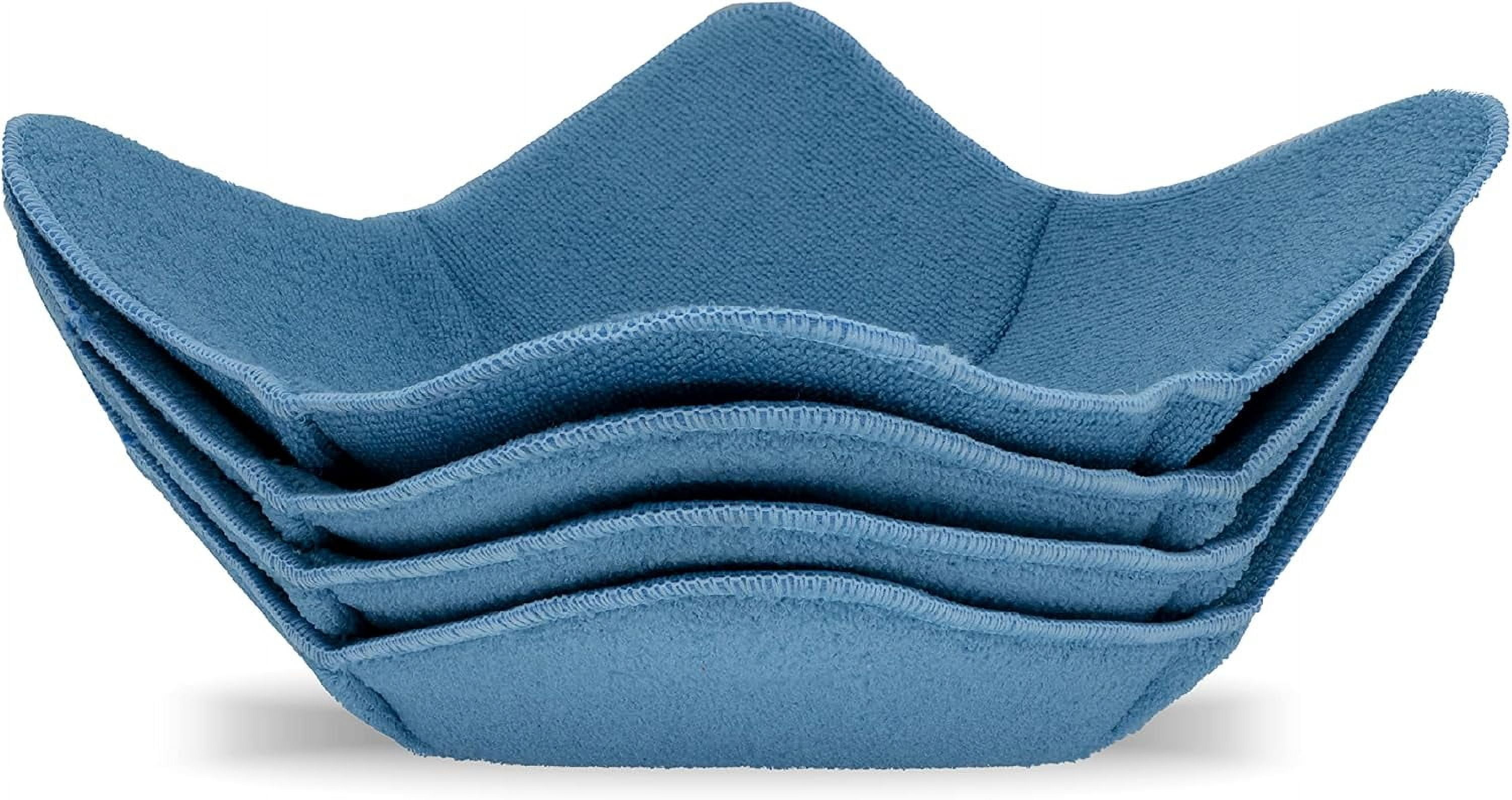 Set of 4 Plate Huggers - Microwave Plate Holder - Reusable Large Bowl ...