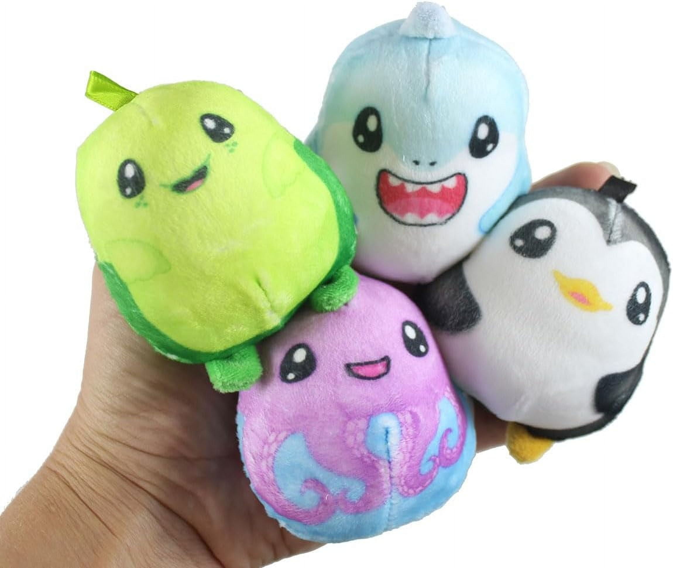 Set of ALL 4 Plush Ocean Sealife Animal Sugar Ball - Thick Glue/Gel ...