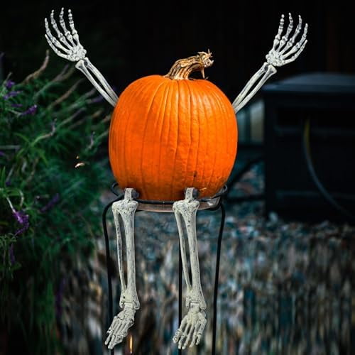 Set of 4 Pumpkin Arms and Legs, Outdoor Halloween Pumpkin Decor Plastic ...