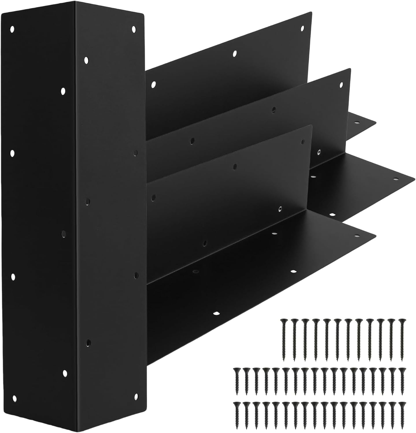 Set of 4 Raised Garden Bed Corner Brackets 16 inch for Wood Planter ...