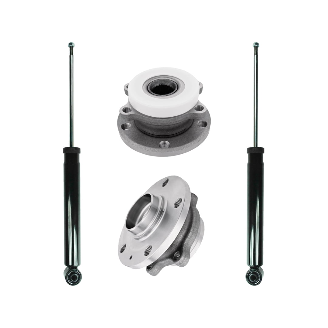 Set 4 Rear Shock Absorber-Wheel Hub Bearing Assembly For 2009-2015 ...