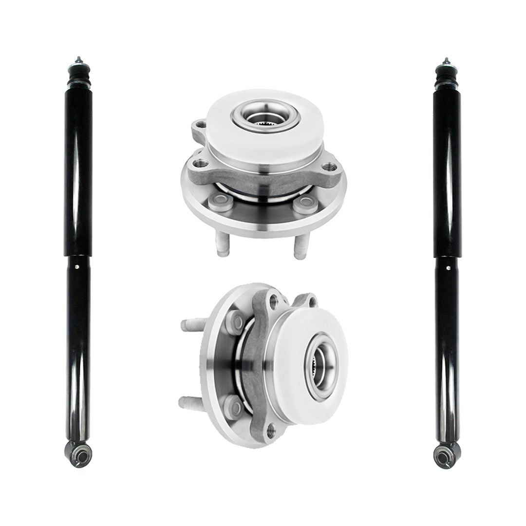 Set 4 Rear Shock Absorber-Wheel Hub Bearing Assembly For 2011-2015 ...