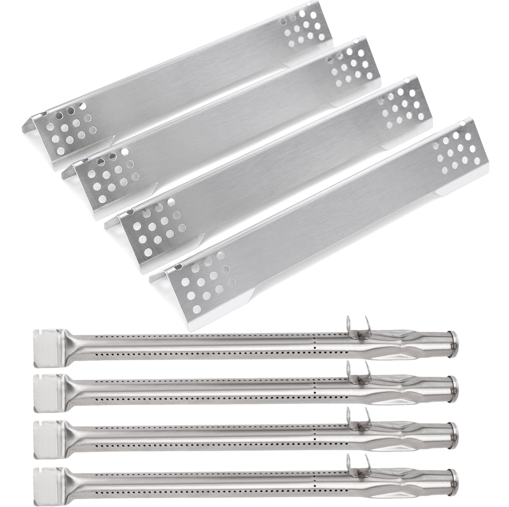 Set of 4 Replacement Flame Tamers & Burners for Monument Grills 24367, 35633, 17842, 41847NG ...