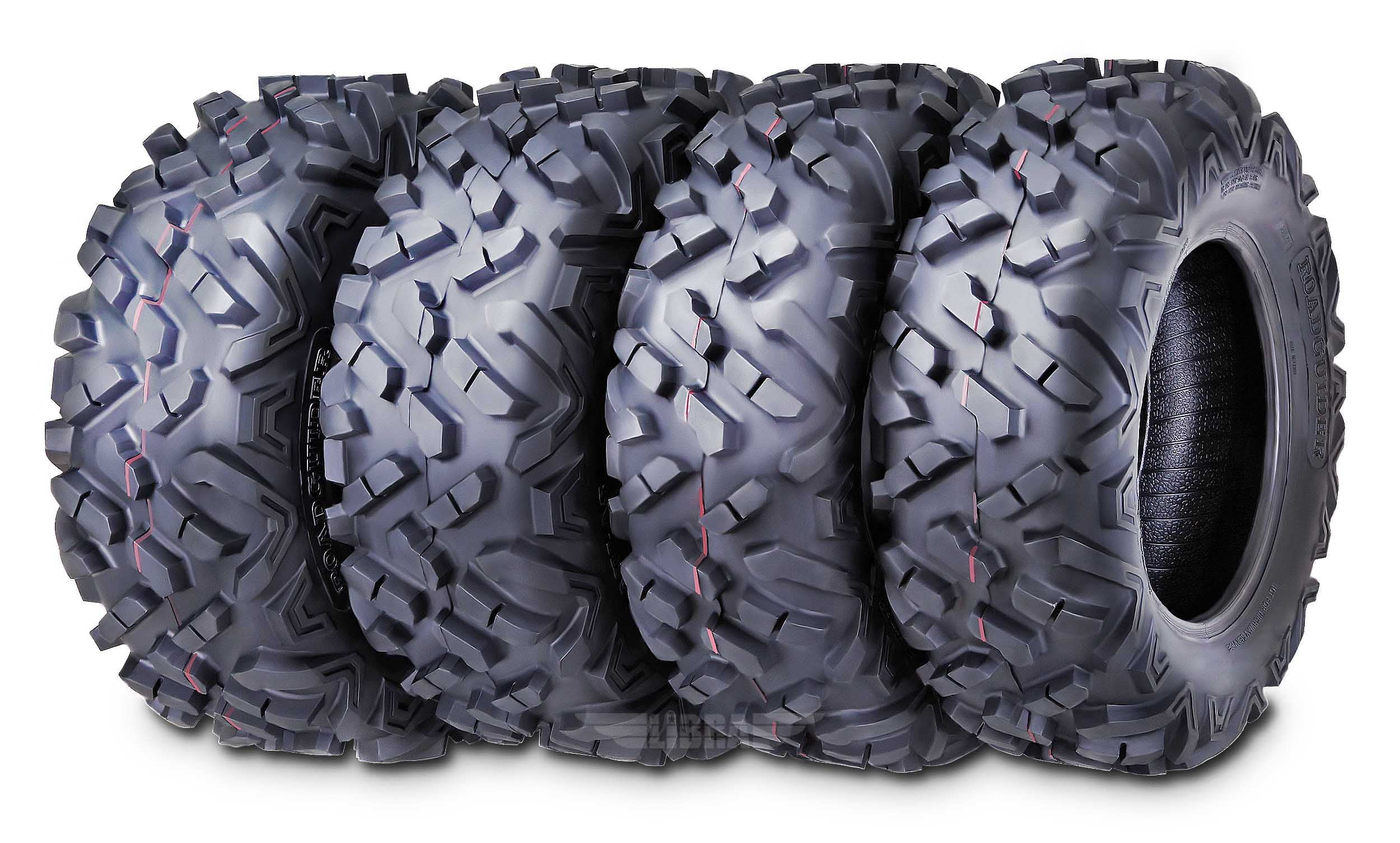 Set 4 Roadguider ATV UTV Tires 26x9-12 26x9x12 front & 26x11-12 ...