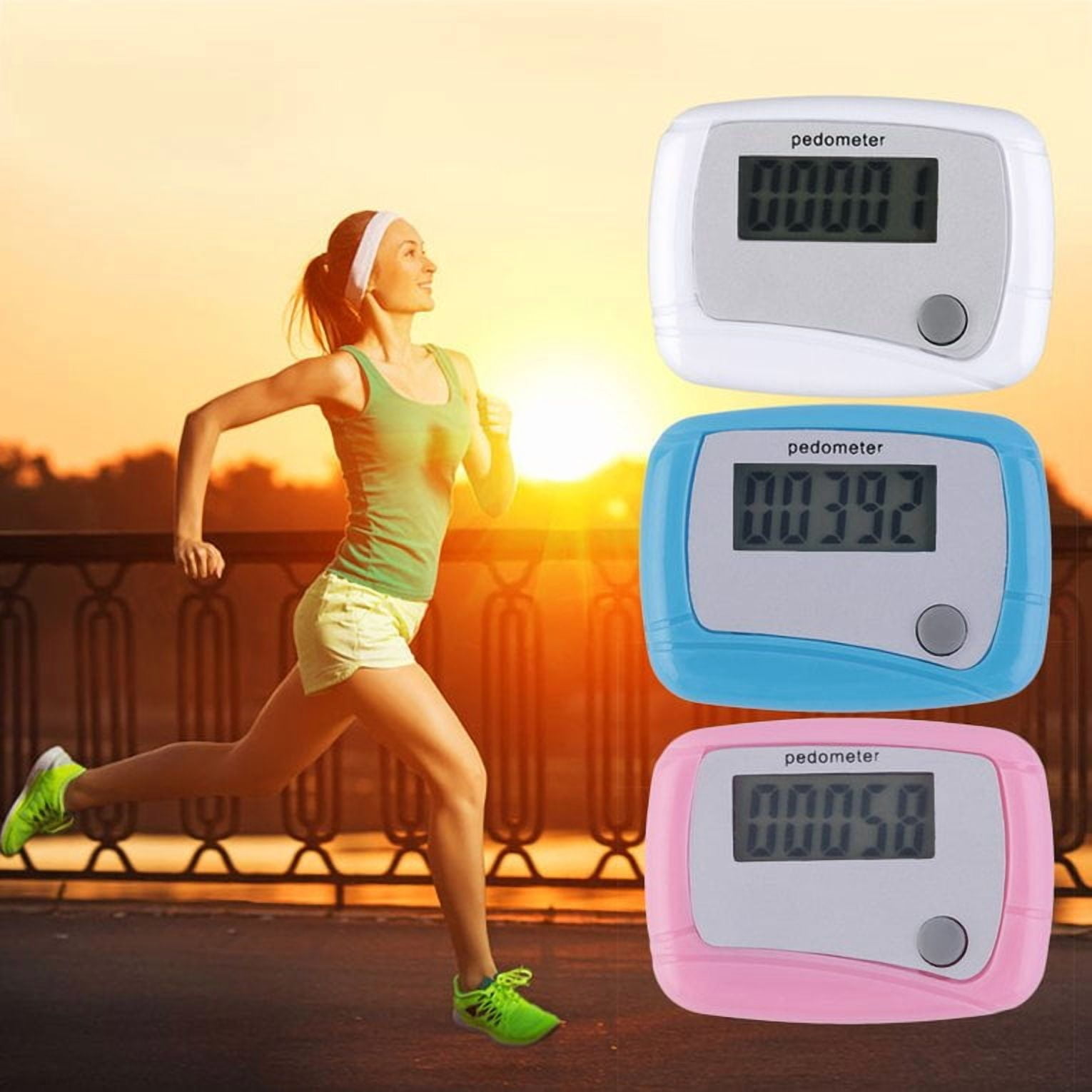 Portable Mini Digital LCD Running Step Pedometer Walking Distance ...