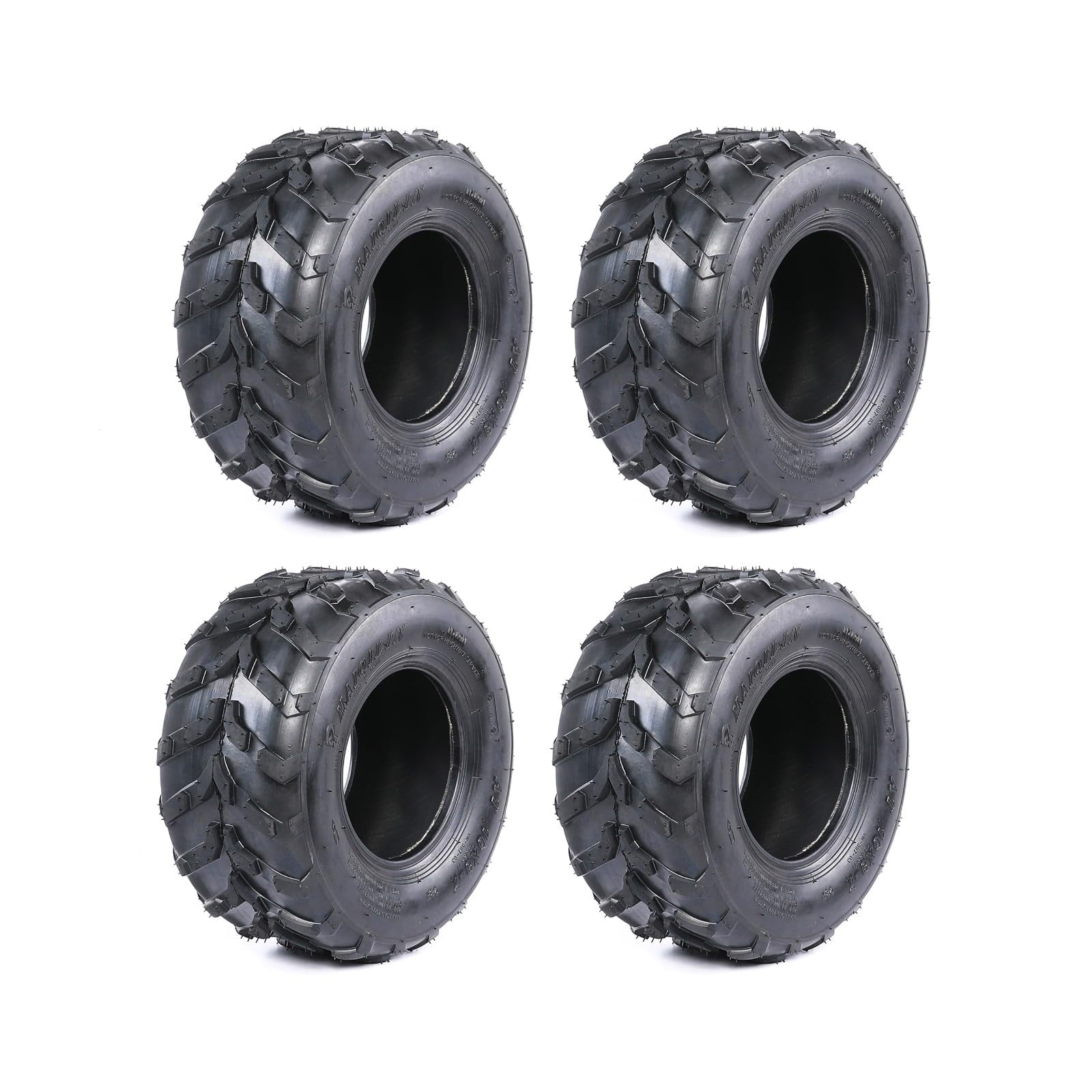 Set of 4 Sport ATV Go Kart Tires 16x8-7 16x8x7 4PR Tubeless 16x8.00-7 ...