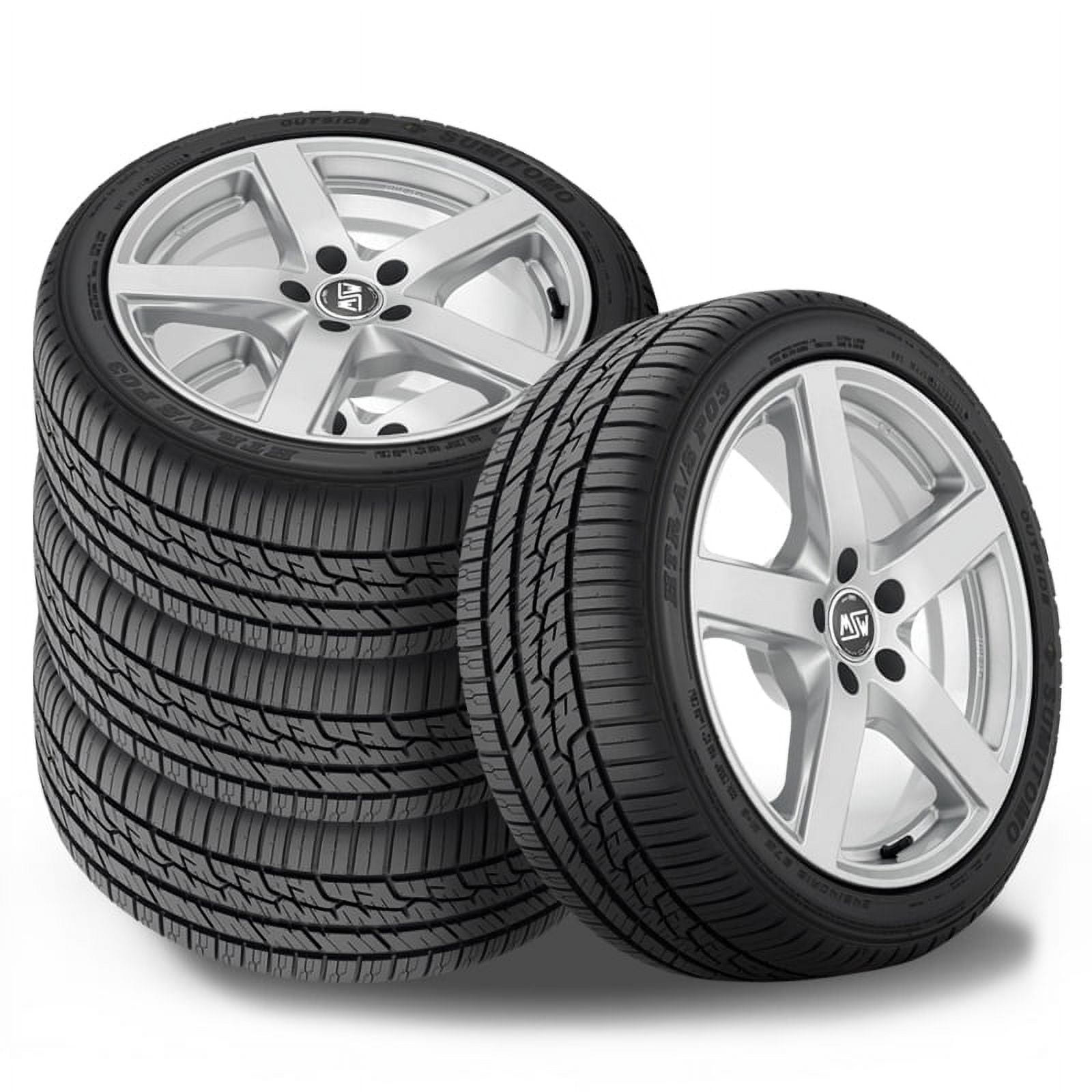 Sumitomo HTR A/S P03 Performance Tires (Set of 4) 45000 MILE ASP88 225/55R17 fits Chevrolet ...